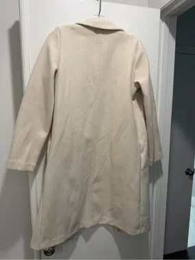 Zara | Jackets & Coats | Zara Cream Openfront Long Coat | Poshmark